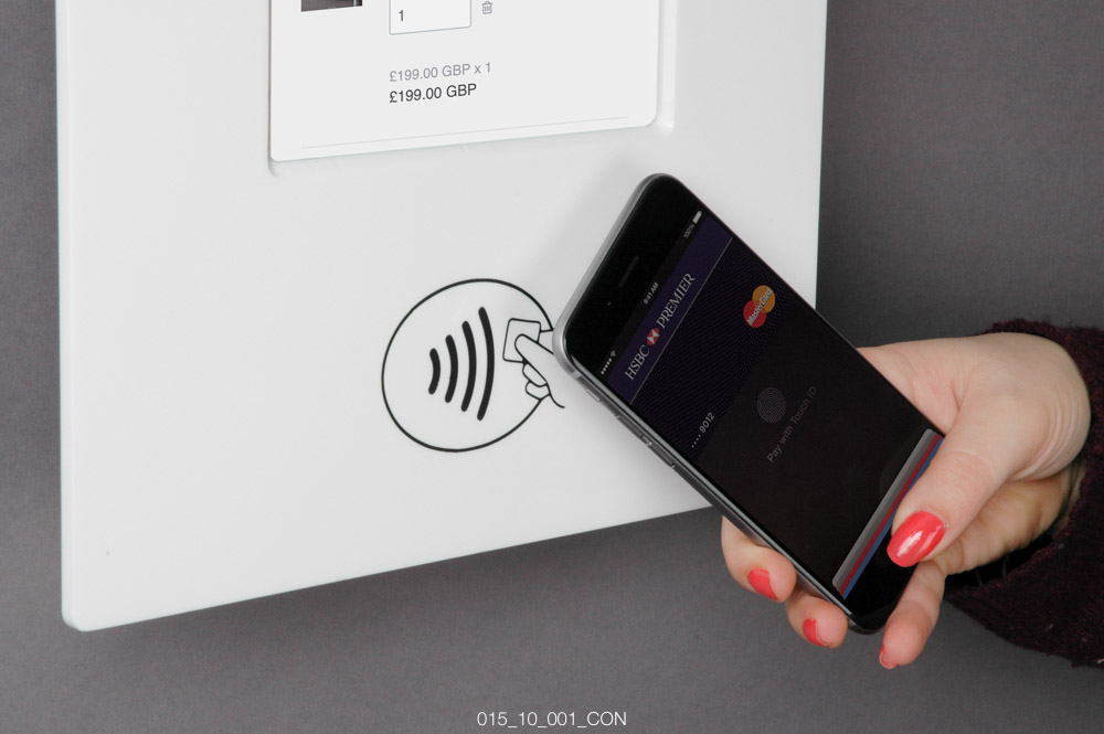 iPhone 6 and custom Apple Pay kiosks