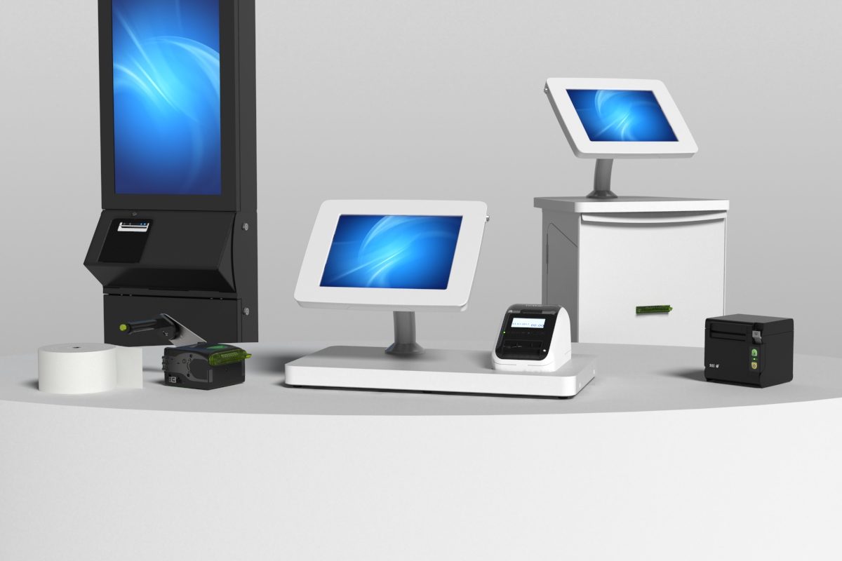 Kiosks & Tablet Enclosures with Printers | imageHOLDERS